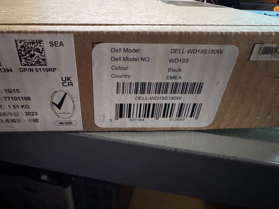 Dell WD19S, WD19, WDT Docking Station 180w Powerful - With Box | eBay UK