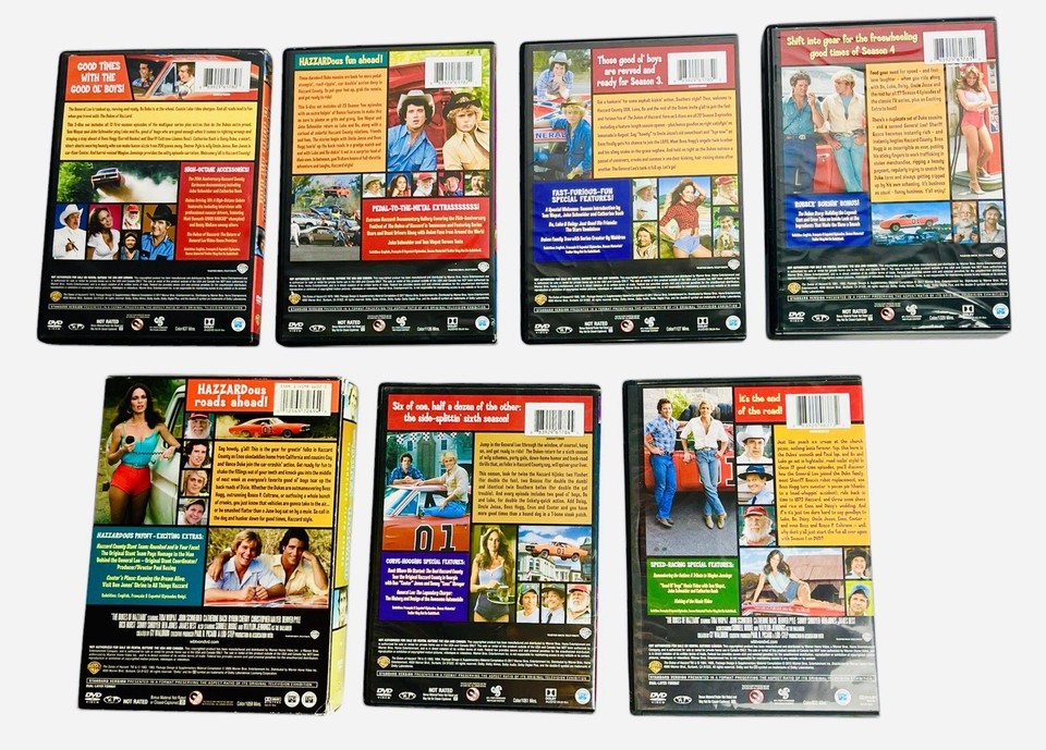 The Dukes of Hazzard DVD Lot Seasons 1-7 Daisy Duke Luke Boss Hog ...