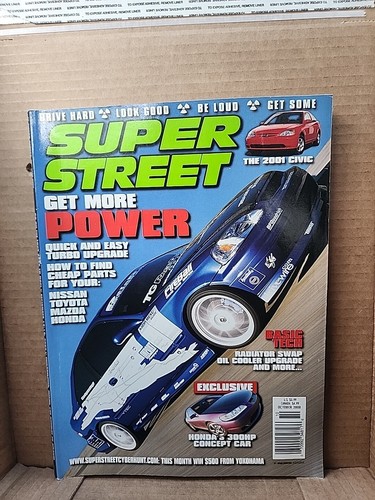 SUPER STREET Magazine Get More Power October 2000 | eBay