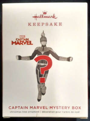 NIB 2019 HALLMARK KEEPSAKE CHRISTMAS ORNAMENT CAPTAIN MARVEL BOX SEALED ...