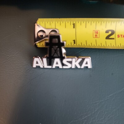 Vintage State of Alaska Lapel /Hat Pin MAFCO Brand Oil rig | eBay