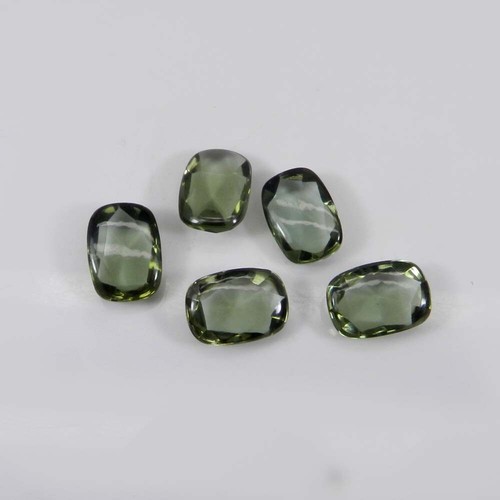 Rectangle Rose Cut Natural Green Amethyst 5x7mm To 10x12mm Calibrated ...