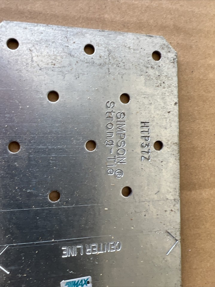 Simpson Strong-Tie ZMAX Heavy Tie Plate Galvanized 3" x 7" HTP37Z | eBay