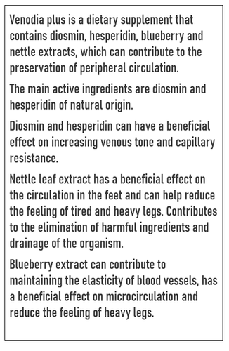 Venodia Plus 15 comprimés Diosmine + Hespéridine avec extrait d'ortie ...