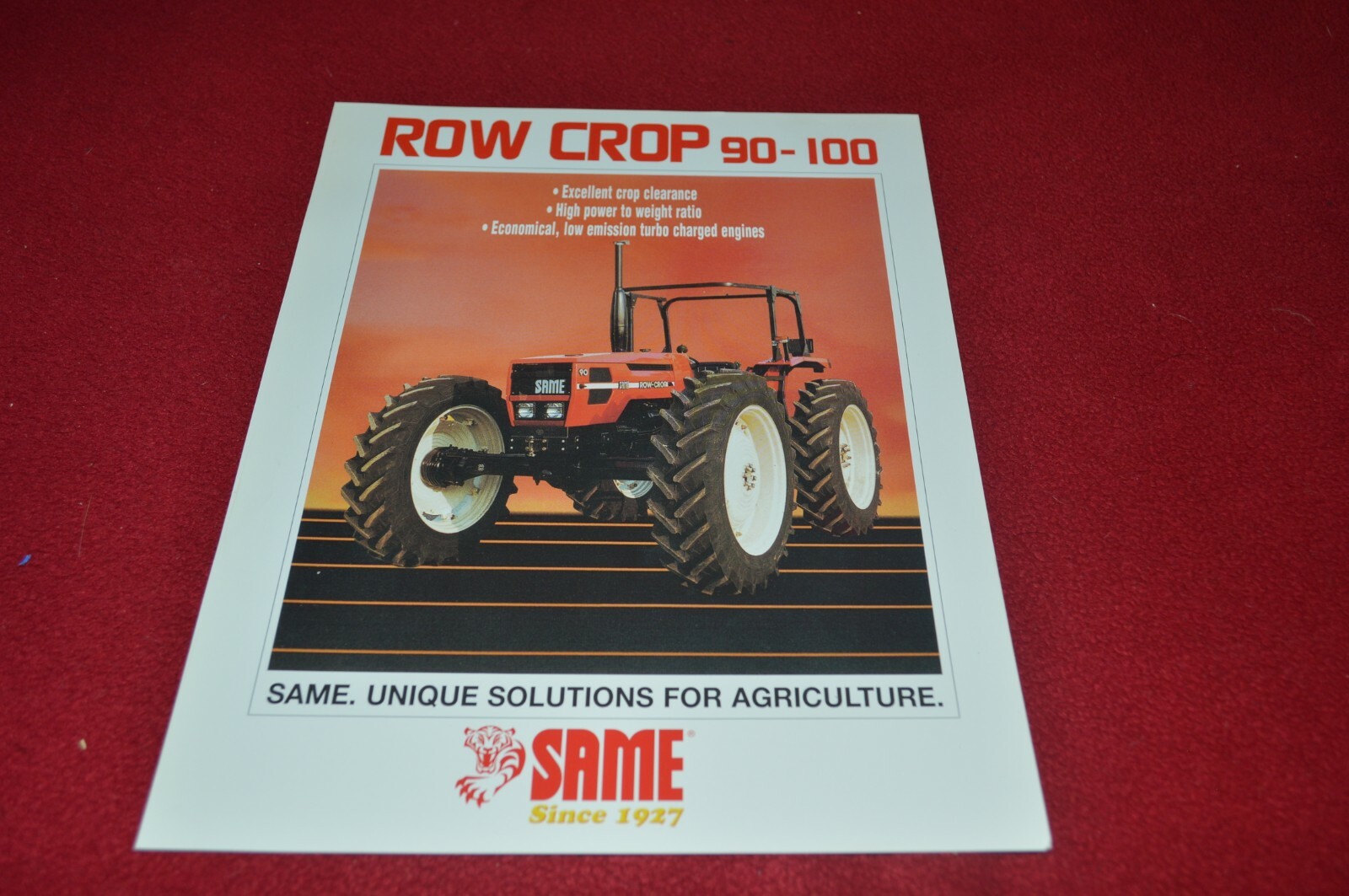 Same Row Crop 90 100 Tractor Dealer's Brochure YABE18 | eBay