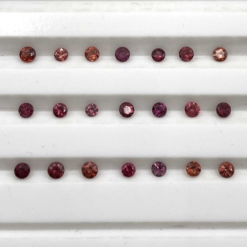 Natural Red Garnet Round Cut Loose Gemstone Lot 23 Pcs 2 MM 1.1 CT | eBay
