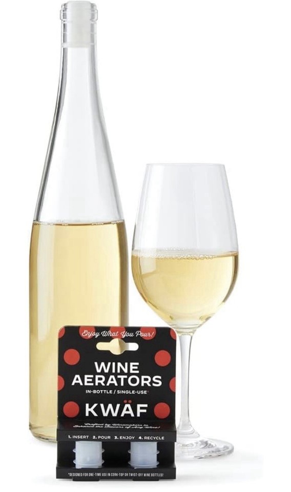KWÄF Premium Wine Aerators, 2-Pack Bottle-Top Design for Enhanced ...