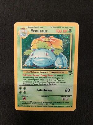 Pokémon TCG Venusaur Base Set 2 18/130 Holo Unlimited Holo Rare | eBay