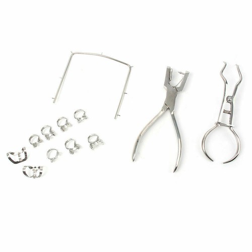 Dental Steel Stainless Dentist Basic Rubber Dam Kit Surgical ...