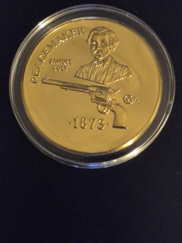 SAM COLT 1873 Commemorative Coin Peacemaker Gun That Won the West NRA ...