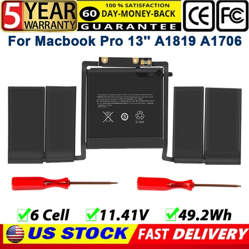 A1819 A1706 Battery for Apple MacBook Pro13" EMC 3071 3163 2016 2017 ...