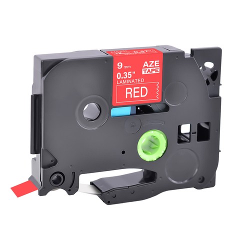 1PK Compatible with Brother P-Touch TZ-435 White on Red 0.47" Label ...