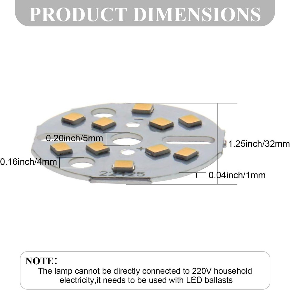 5Pcs 5W LED Chip Bulb Super Bright High Power or Floodlight 5730 300mA ...