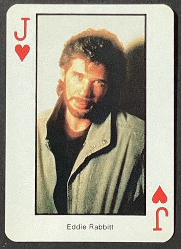 Eddie Rabbit Country Music Singer Vintage Single Swap Wide Playing Card ...