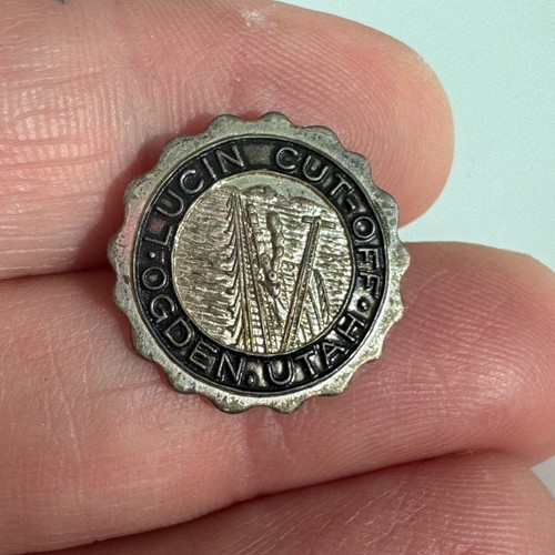 Vintage Lucin Cut-Off Ogden Utah Souvenir Lapel Pin Train Railroad ...