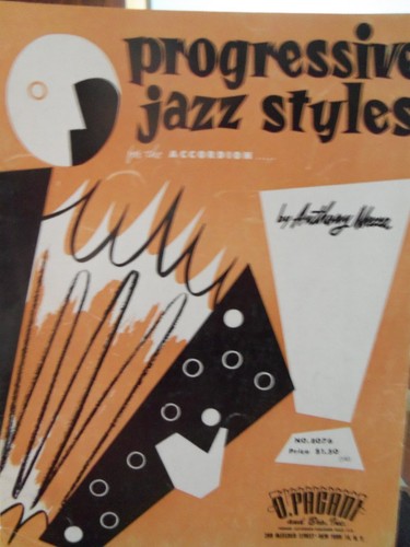 PROGRESSIVE JAZZ STYLES BY ANTHONY MECCA ACCORDION MUSIC BOOK NOS | eBay