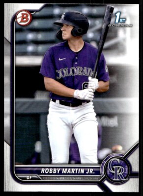 2022 Bowman Prospects Robby Martin Jr. G696 Colorado Rockies #BP-43 | eBay