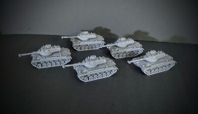Team Yankee U.S. M47 Patton MBT tank Platoon lot X5 resin 1/100th scale ...