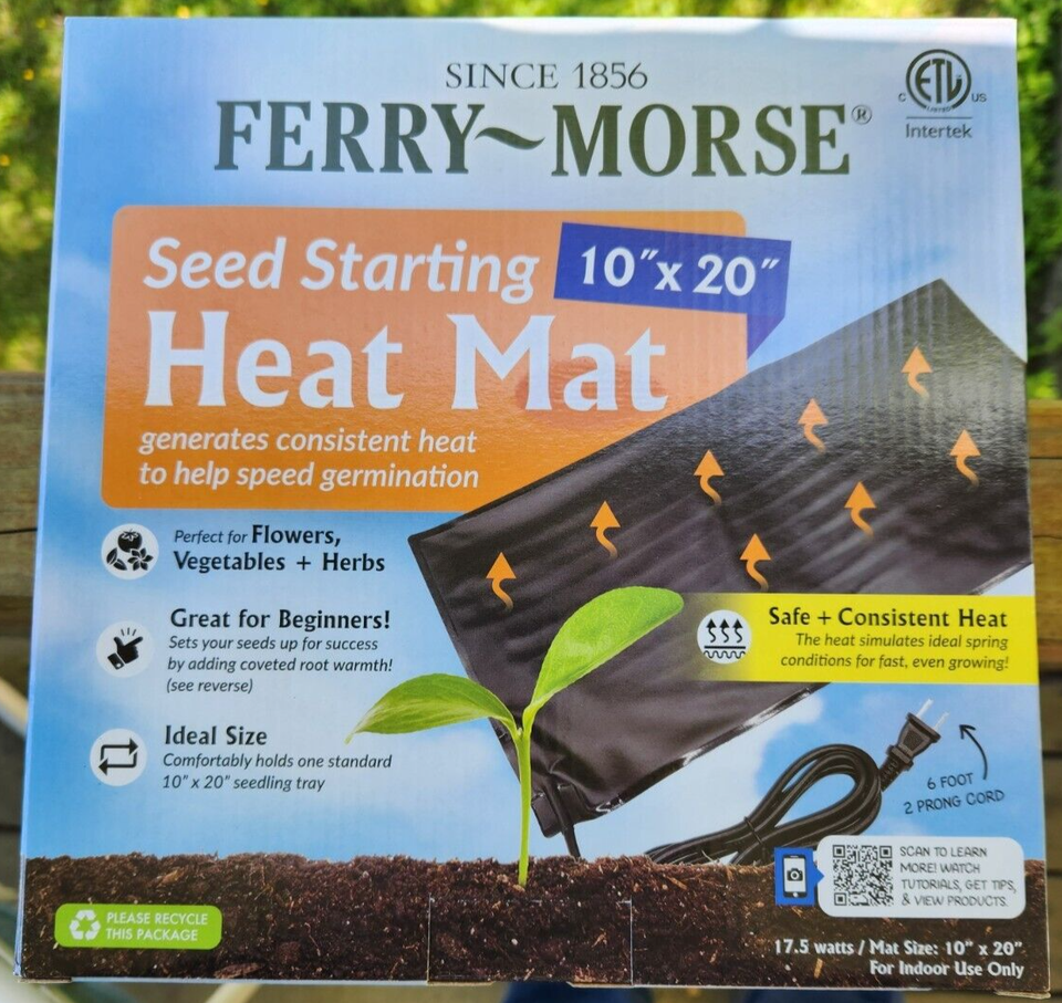 Lot of 2 Ferry Morse Seed Starting Germination Heat Mat 10x20" KHM-8 ...