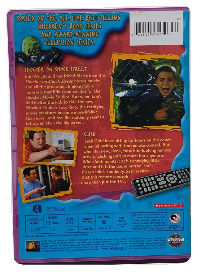 Goosebumps: Shocker on Shock Street (DVD, 2006) Scholastic 24543374572 ...