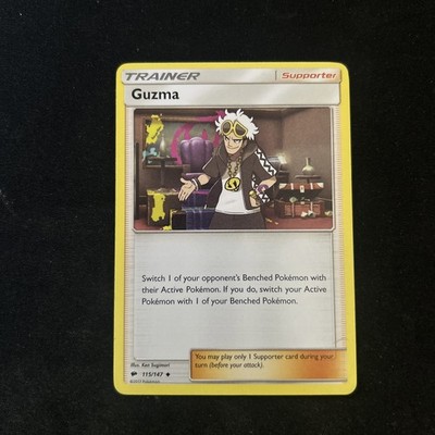 Trainer Guzma - 115/147 - Pokemon Burning Shadows - Regular - NM | eBay