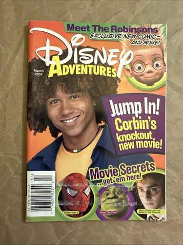 Disney Adventures Magazine March 2007 Corbin Bleu Harry Potter Shrek ...