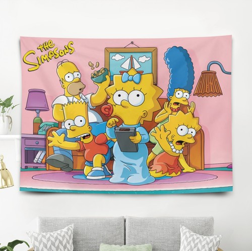 The Simpsons Tapestry Wall Decor for Bedroom Wall Hanging Birthday Gift ...