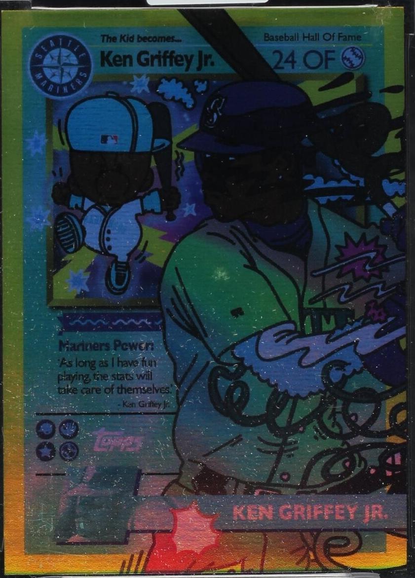 2021 Topps Project 70 - Ermsy Ken Griffey Jr #702 Rainbow Foil 1996 ...
