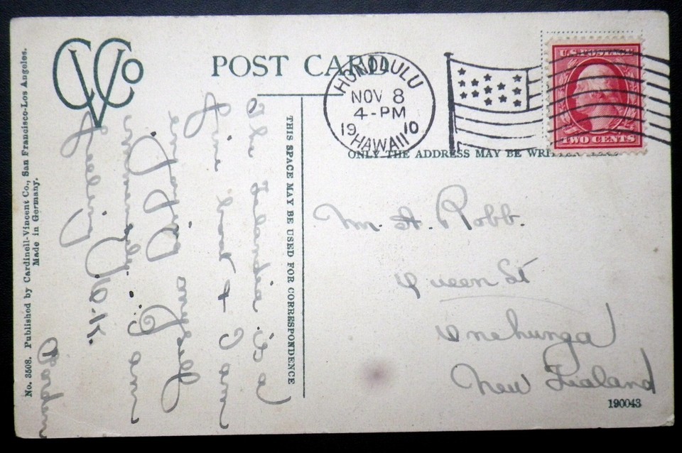 United States Hawaii Postcard "Waikiki Beach, Honolulu, T.H" Cardinell ...