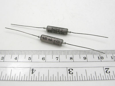 470pF 200V K40Y-9 Russian PIO capacitor pair - tested, matched to 1% ...