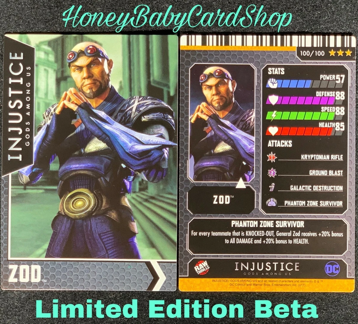 General Zod Injustice Card