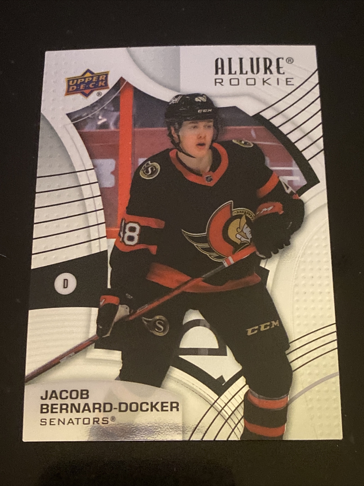 Jacob Bernard-Docker 2021-22 Upper Deck Allure Rookie #128 Ottawa ...