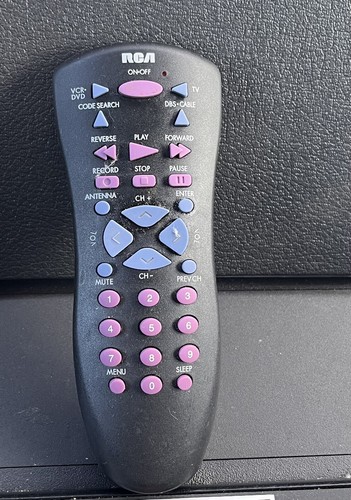 RCA Universal Remote Control Model RCU310BB for VCR DVD TV Tested Works ...