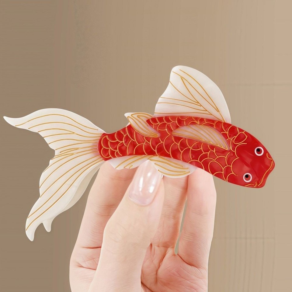 Koi Fish Hairpin Cartoon Shark Clip Cute Hair Claw Clip Girls ...