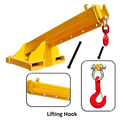 4Ton Fork Extension Lifting Crawler Crane Telescopic Boom Lifting Arm ...