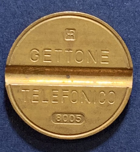EARLY GETTONE TELEFONICO SLOTTED COIN TOKEN | eBay