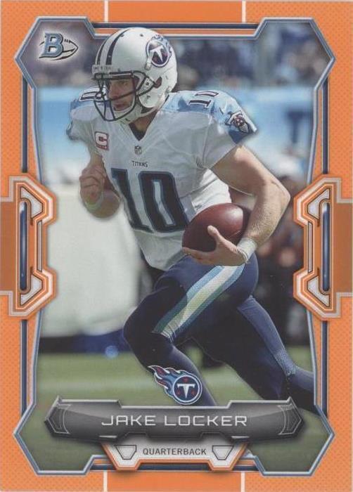 2015 Bowman - Jake Locker #104 Orange /50 for sale online | eBay