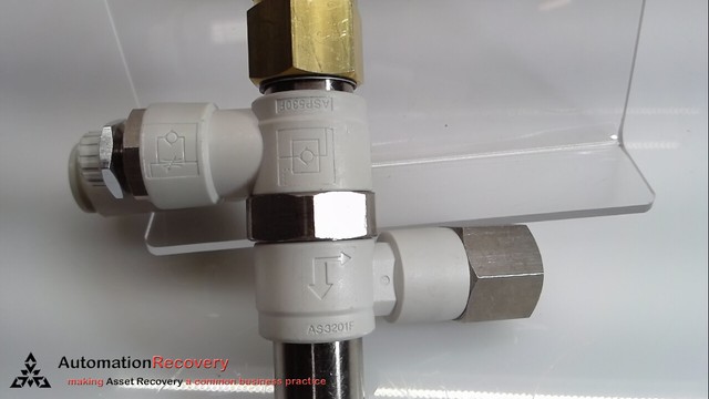 SMC ASP530F Pneumatic Pilot Valve Flow Control Adjustable Air for sale ...