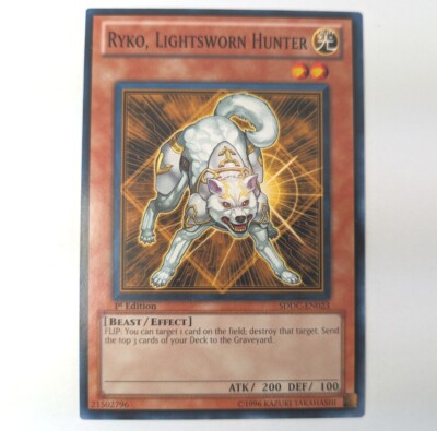 Yu-Gi-Oh TCG "Ryko, Lightsworn Hunter" SDDC-EN023 1st Edition | eBay