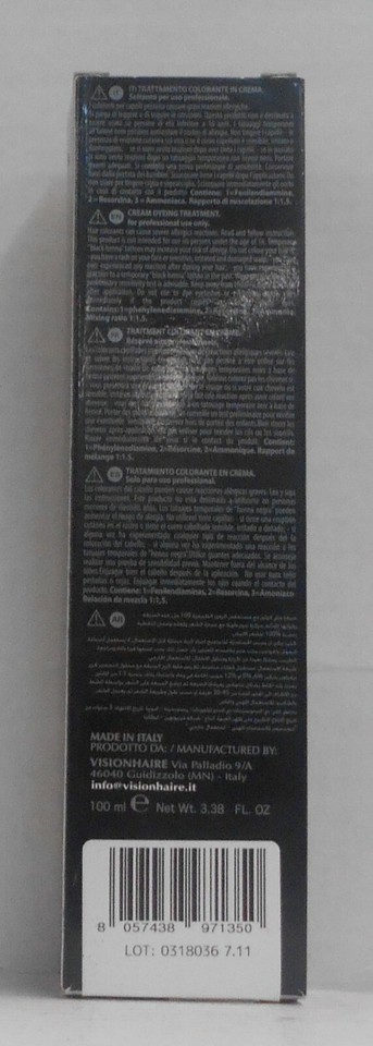 VisionHaire MY COLOR Permanent Hair Color Cream (Levels 0 to 6) ~ 3.38 ...