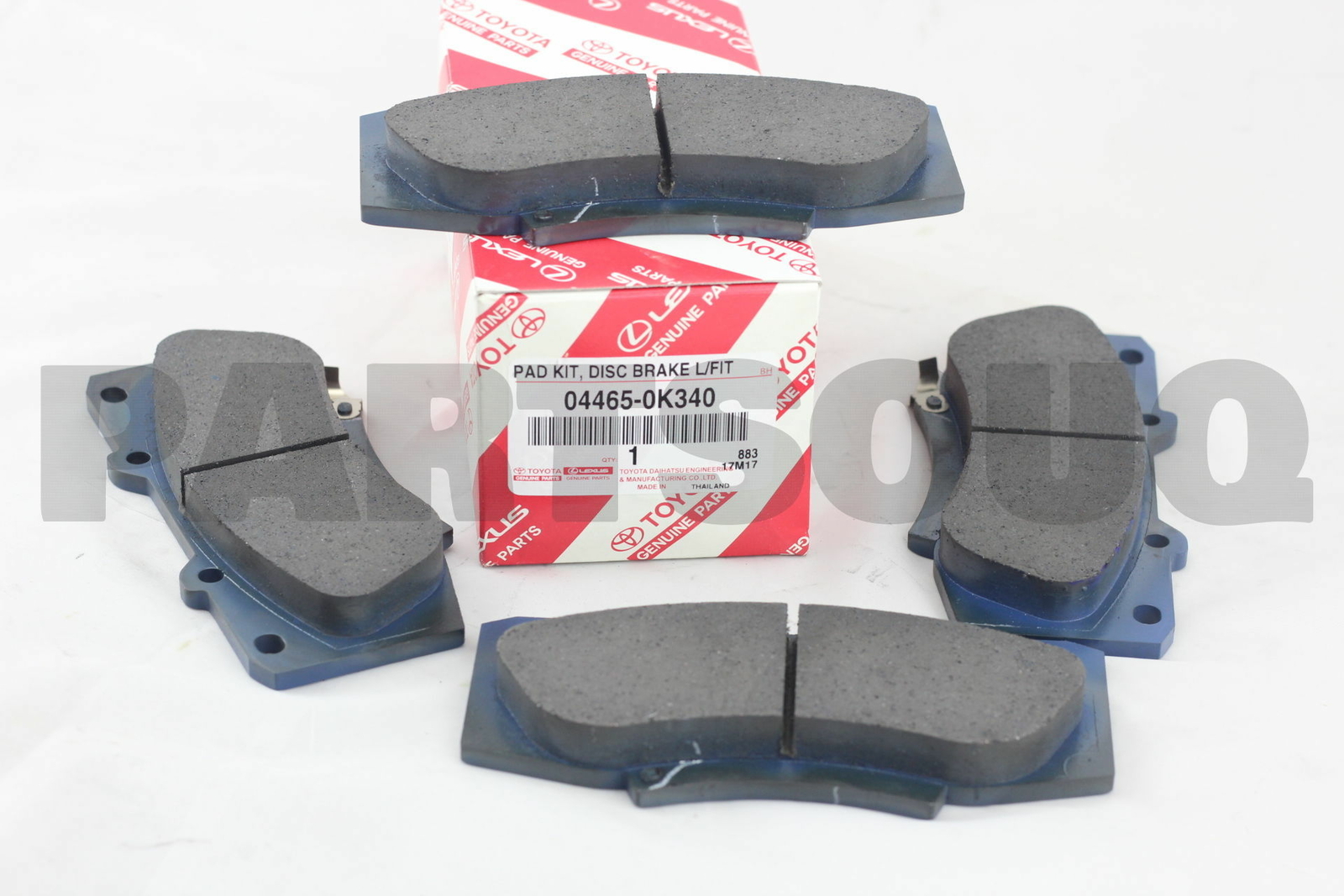 044650K340 Genuine Toyota PAD KIT, DISC BRAKE, FRONT 04465-0K340 | eBay