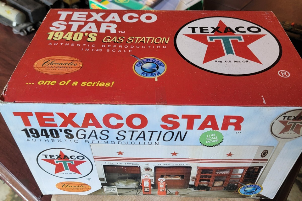 Texaco Star Vintage 1940s Gas Station 1:43 Scale - Complete | eBay