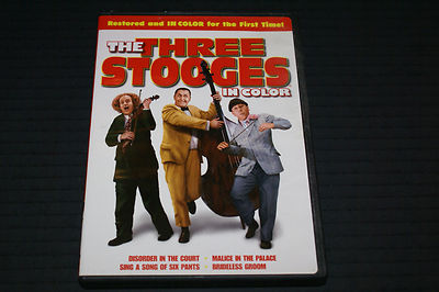 The Three Stooges - In Color (DVD, 2004) Larry, Moe, Curly & Shemp ...
