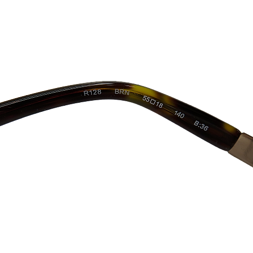 New Tura Titanium Women's Eyeglasses R128 Brown Optical Frame 55-18-140 ...