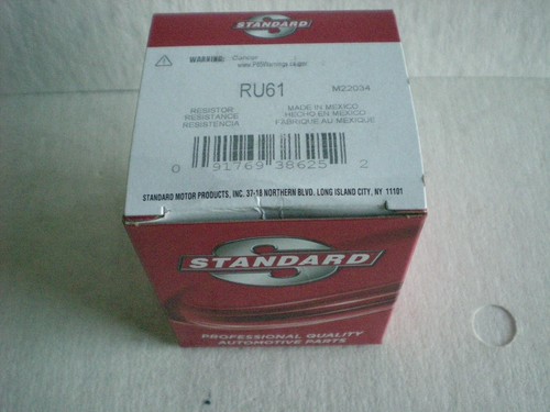 HVAC Blower Motor Resistor Front Standard RU-61 | eBay