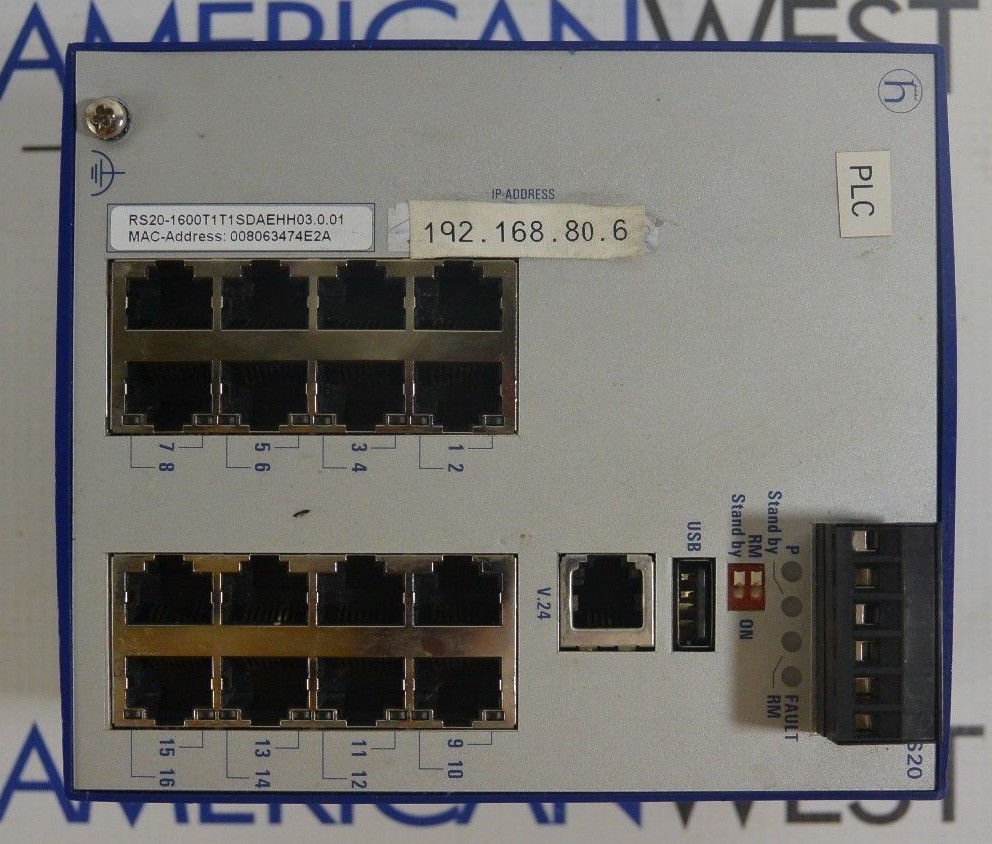 HIRSCHMANN RS20-1600T1T1SDAEHH03.0.01 RS20 RAIL SWITCH - USED | eBay