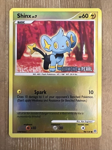 Pokémon TCG Shinx Diamond & Pearl 98/130 Promo Reverse Holo LP | eBay
