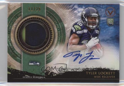 2015 Valor of Honor Discipline /25 Tyler Lockett RPA Rookie Patch Auto ...