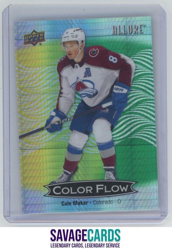 2024-25 UD Allure Color Flow Spectrum Yellow-Green Cale Makar /99 #CFL ...