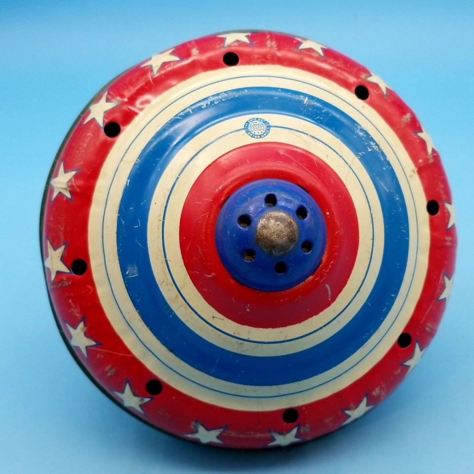 Vintage Ohio Art Company Tin Spinning Top Toy | eBay UK